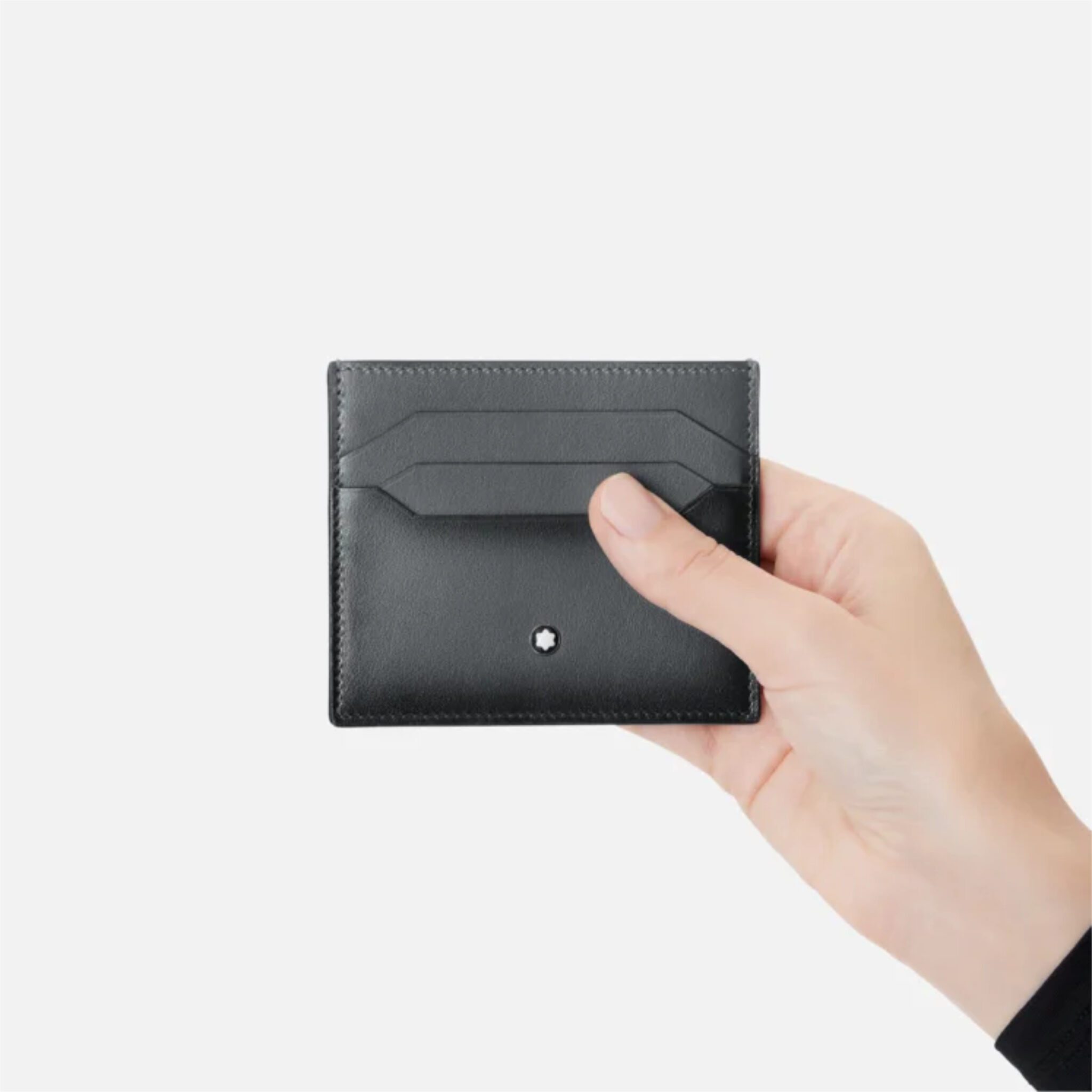 Montblanc Meisterstück Porta carte 6 scomparti Grigio - 131686 - Rosso ...